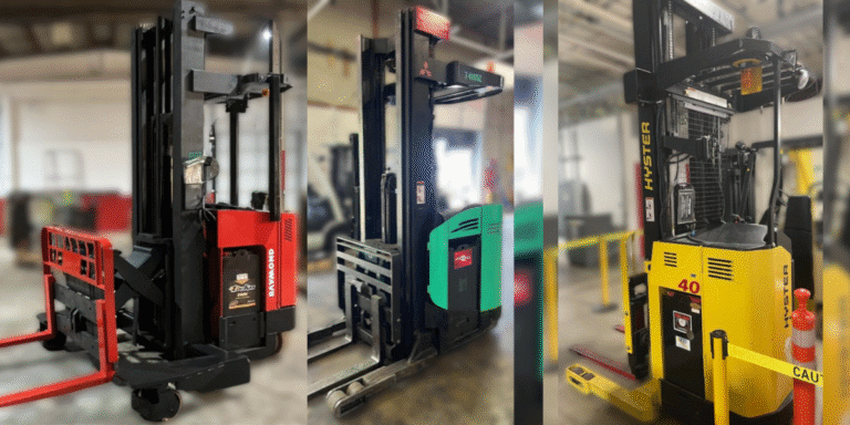 Benefits & Types of Narrow Aisle Forklifts